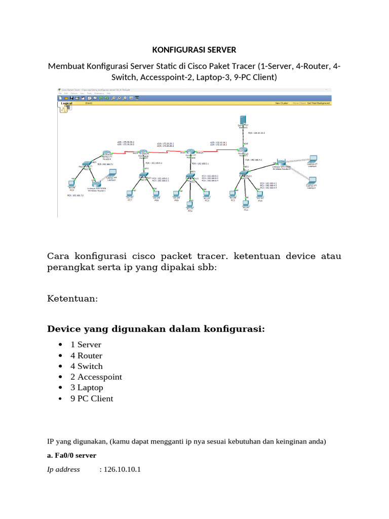 Konfigurasi Server Derry Tkj2 | PDF