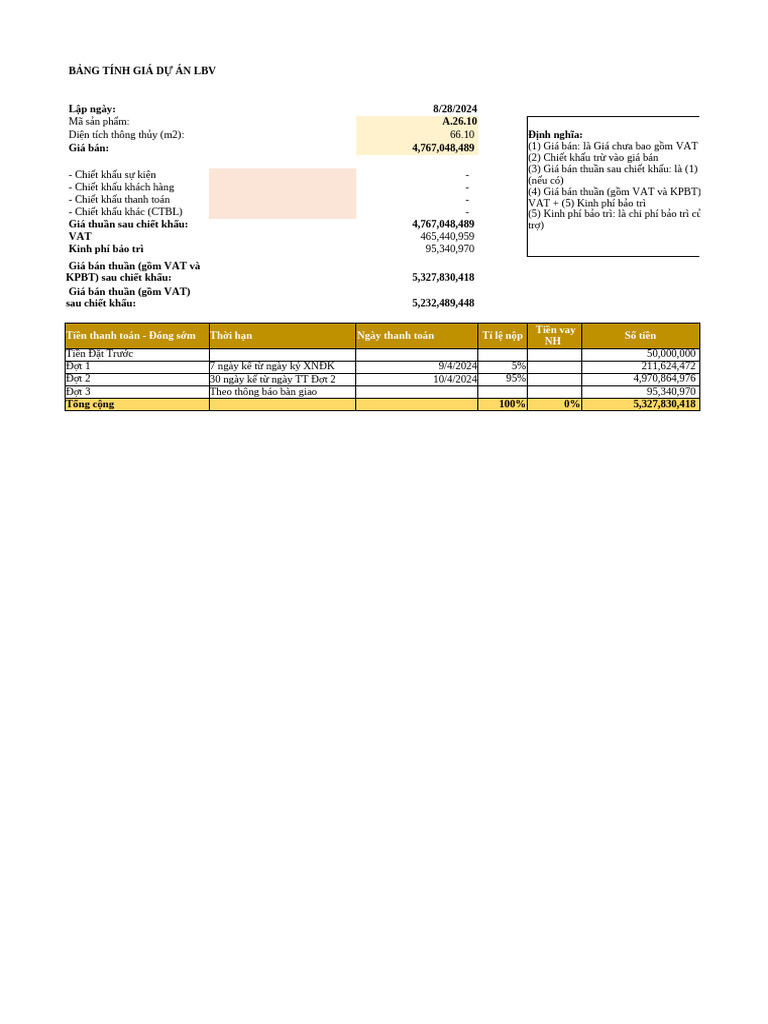 Price Slip - LBV - 17.6.2024 - VH | PDF