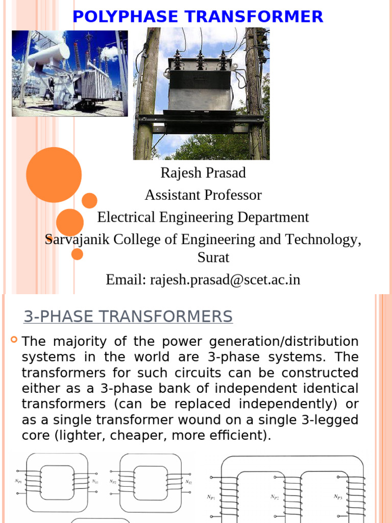 Polyphase transformer basic and details | PDF