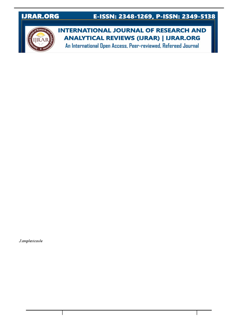 Paper 15 IJRAR GenusJesminum | PDF