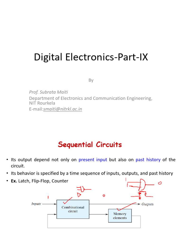 Digital Electronics Sequential Circuits | PDF