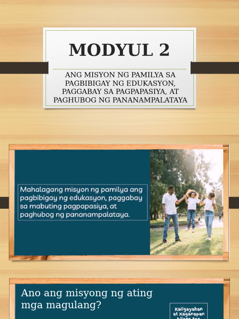 Esp Q1 Modyul 2 | PDF