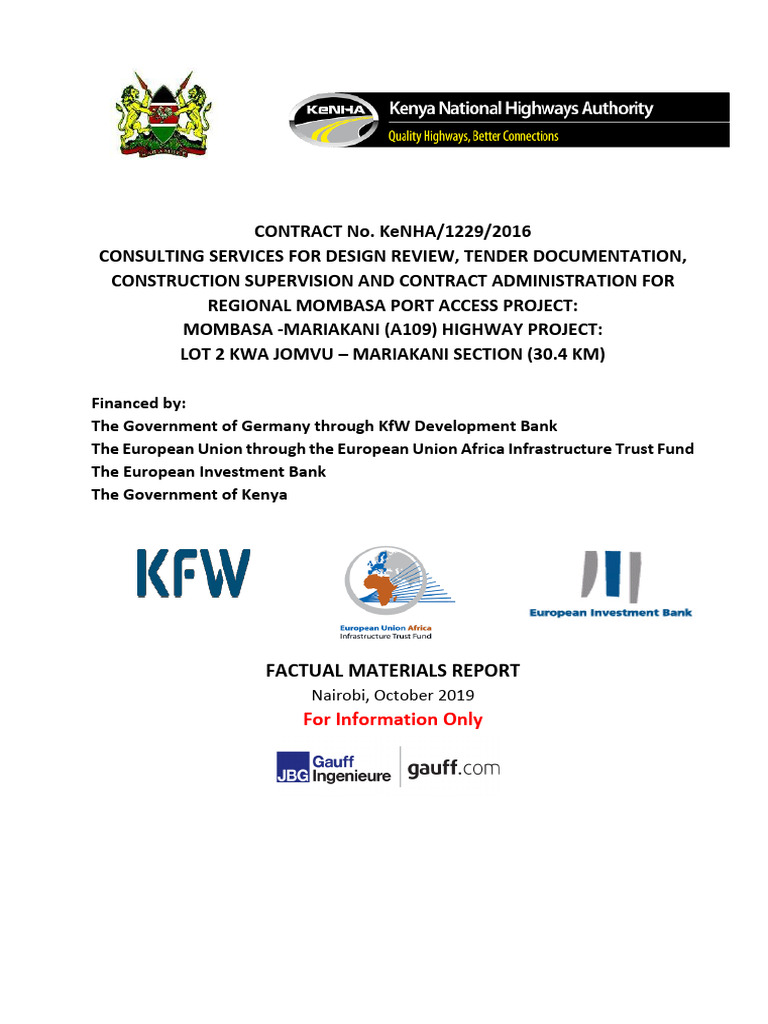 FACTUAL Materials Report | PDF