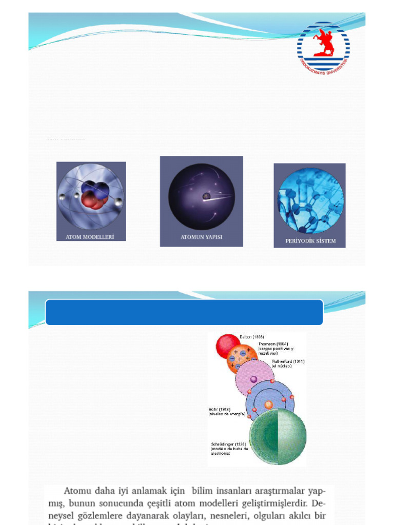 Hafta ATOM TEORİSİ | PDF