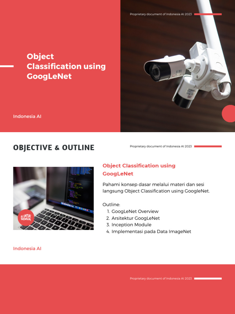 Sesi 14 Object Classification Using GoogleNet | PDF