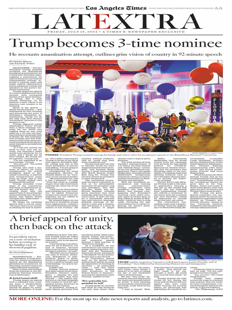 Los Angeles Times 19-07-2024 | PDF