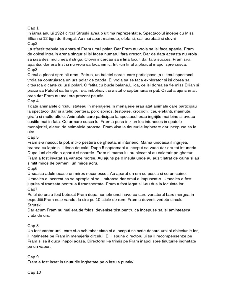 Fram Ursul Polar | PDF