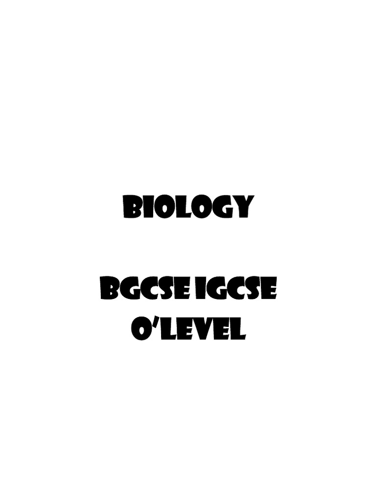 Bgcse Biology | PDF