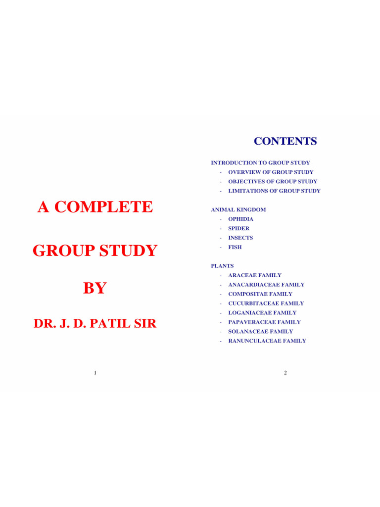 Group Study | PDF