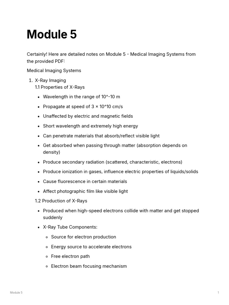 Biomedical Instrumentation Ktu Module 5 Topics | PDF