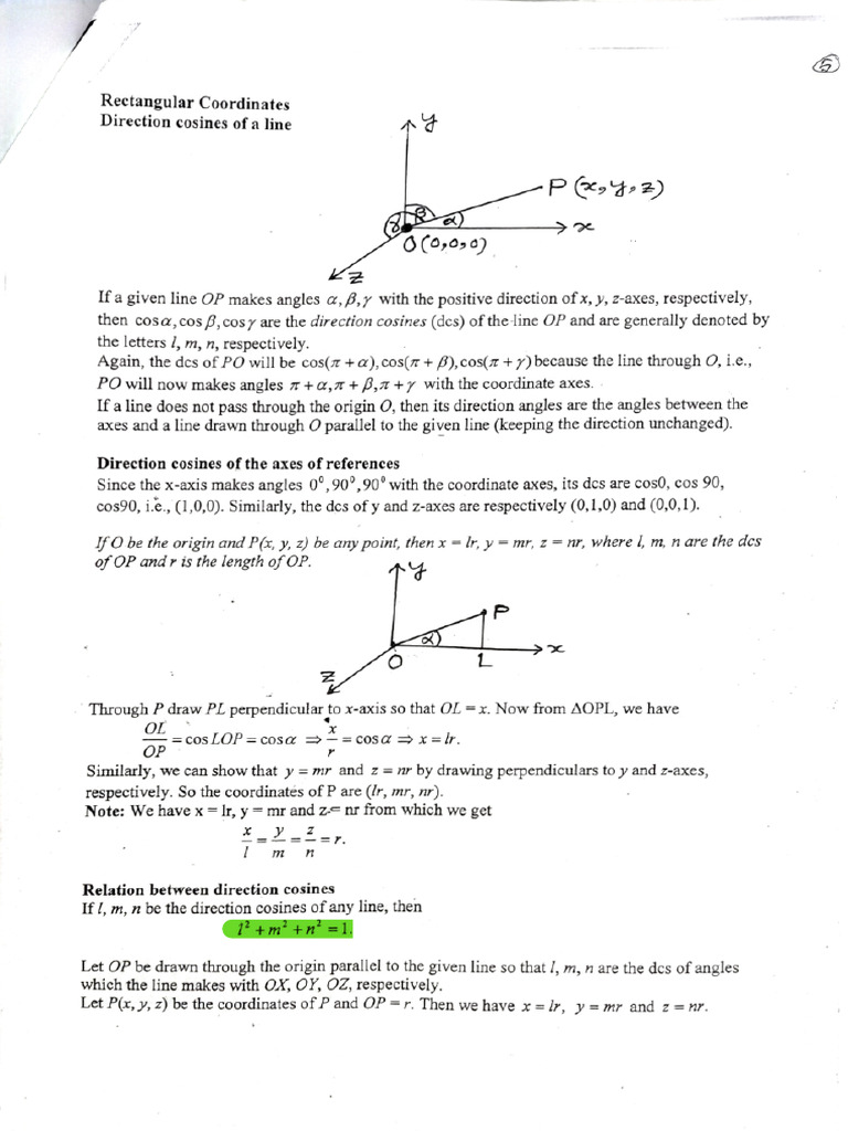 Rectangular Coordinates Pdf