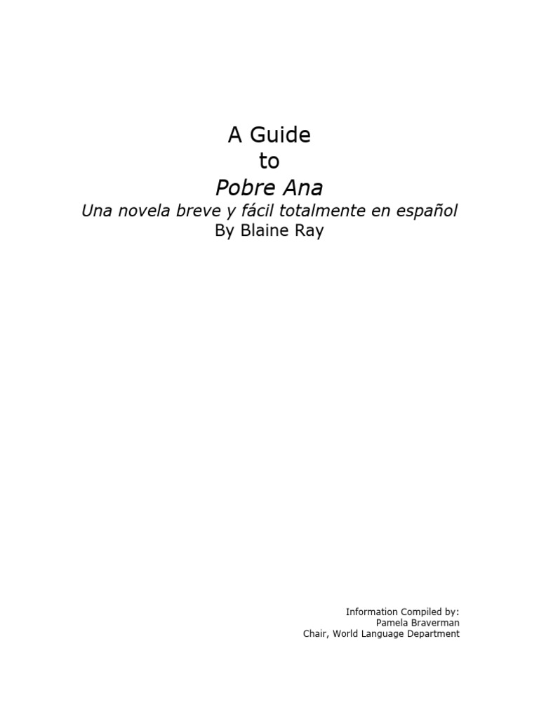 Pobre An A Guide | PDF