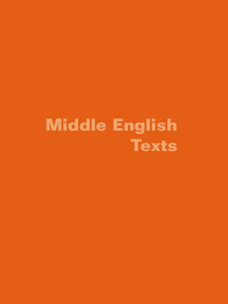 Middle English | PDF