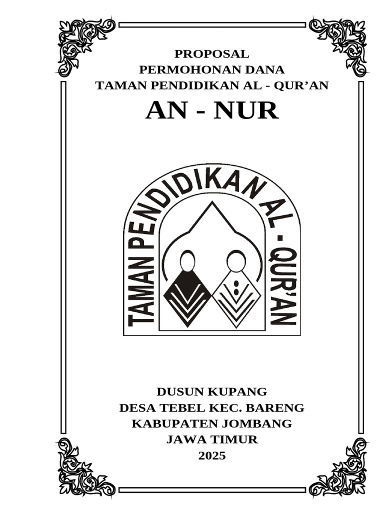 Proposal TPQ An Nur | PDF