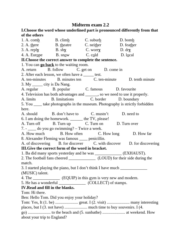 Midterm Exam Practice Questions | PDF | Paris | Language Arts & Discipline