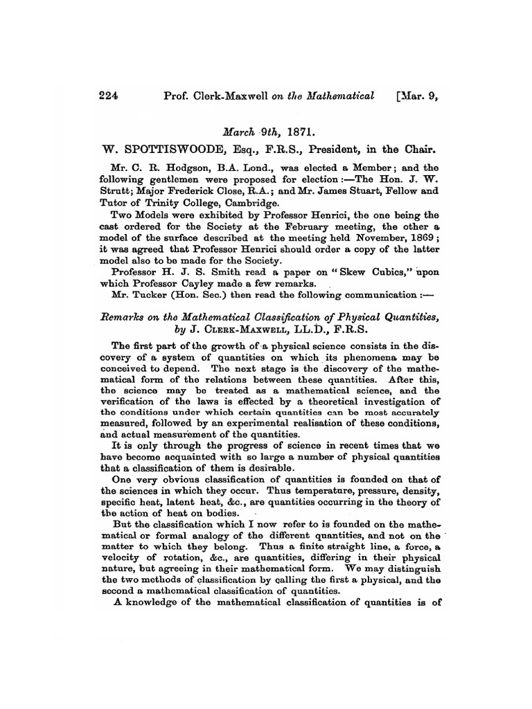 Mathematical Classification of Quantities | PDF | Flux | Euclidean Vector