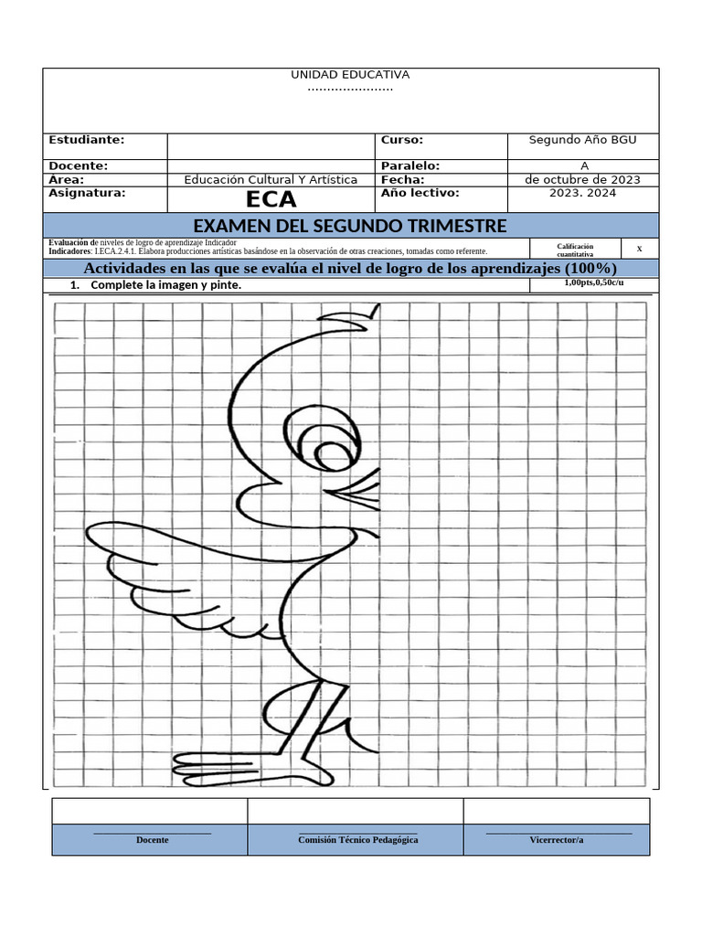 Eca. Evaluacion 2do Trimestre | PDF