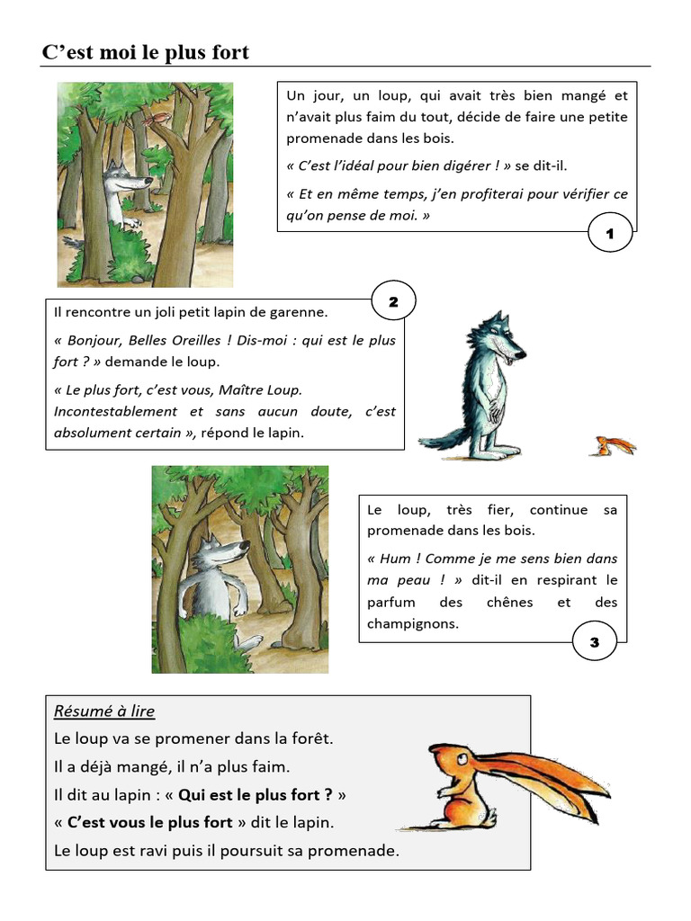 HISTOIRE - C'est Moi Le Plus Fort | PDF