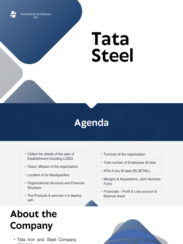 ‘Tata Steel’ Presentation | PDF