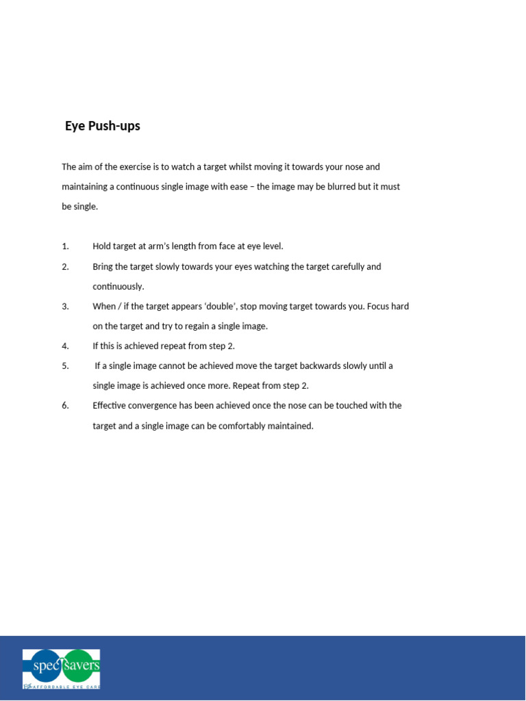 Convergence Insufficiency | PDF