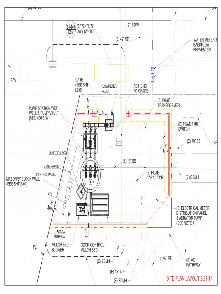 Residential Lift Station Diagram | PDF | Hydraulics | Manufactured Goods