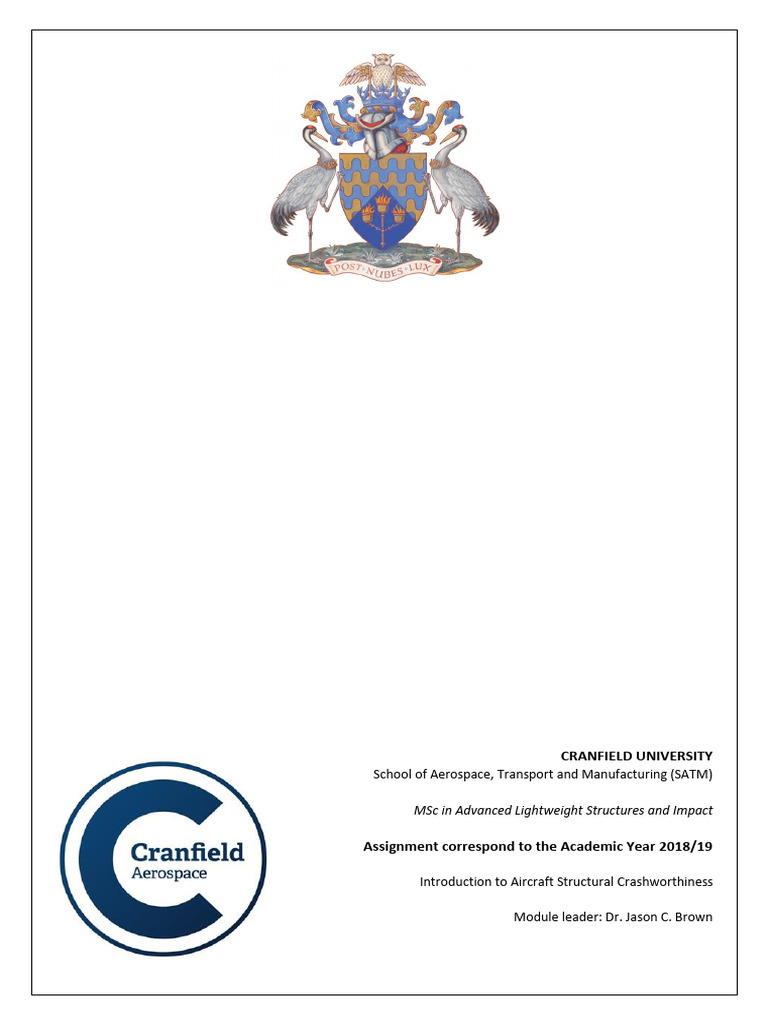 Introduction To Aircraft Crashworthiness | PDF