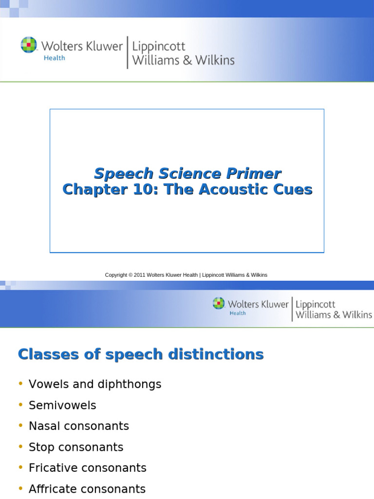 Chapter 10 Speech Science Primer Powerpoint | PDF
