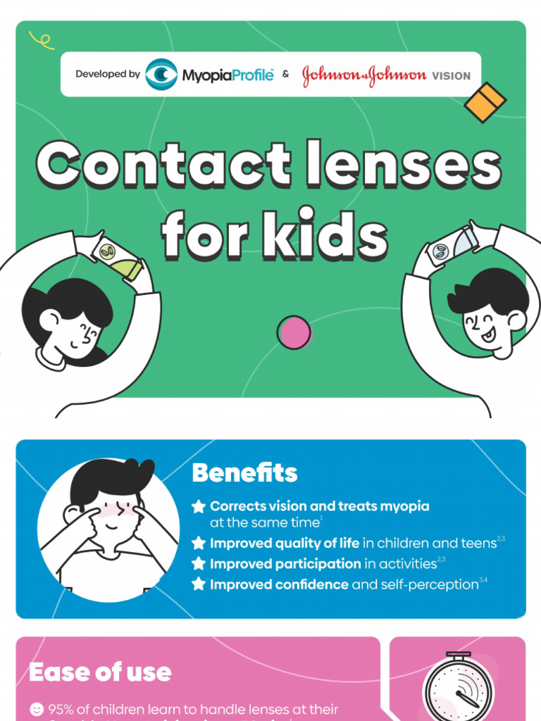 Contact Lenses For Kids Infographic-Booklet-English-US Letter | PDF