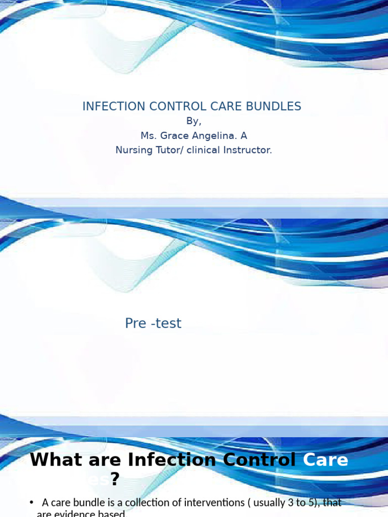 Infection Control Care Bundles | PDF | Sepsis | Wellness