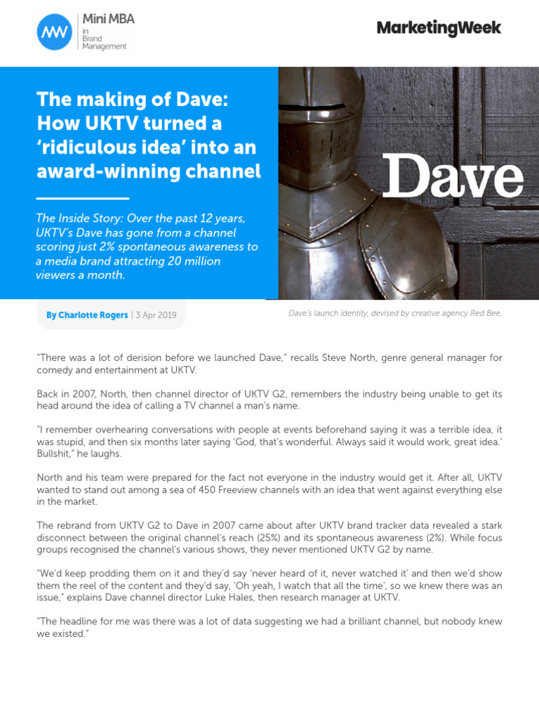The Creation of Dave | PDF