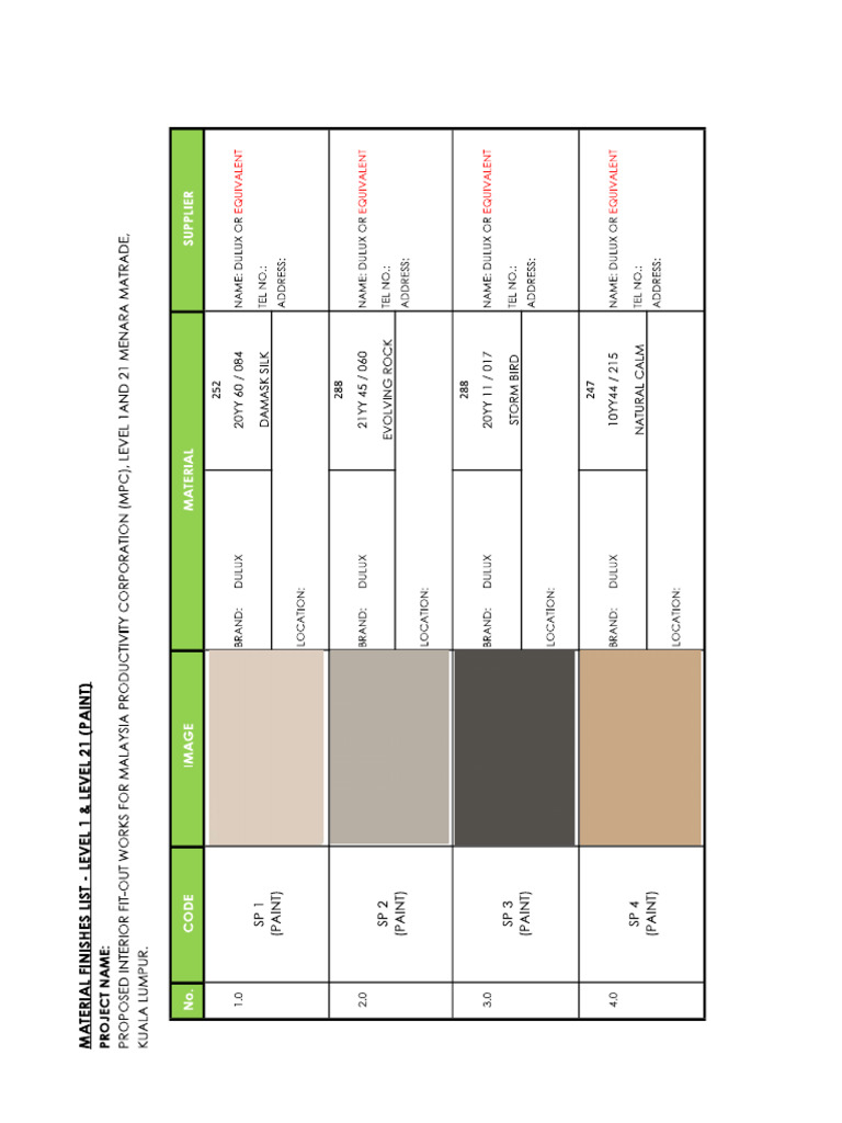 paint spec- MPC | PDF
