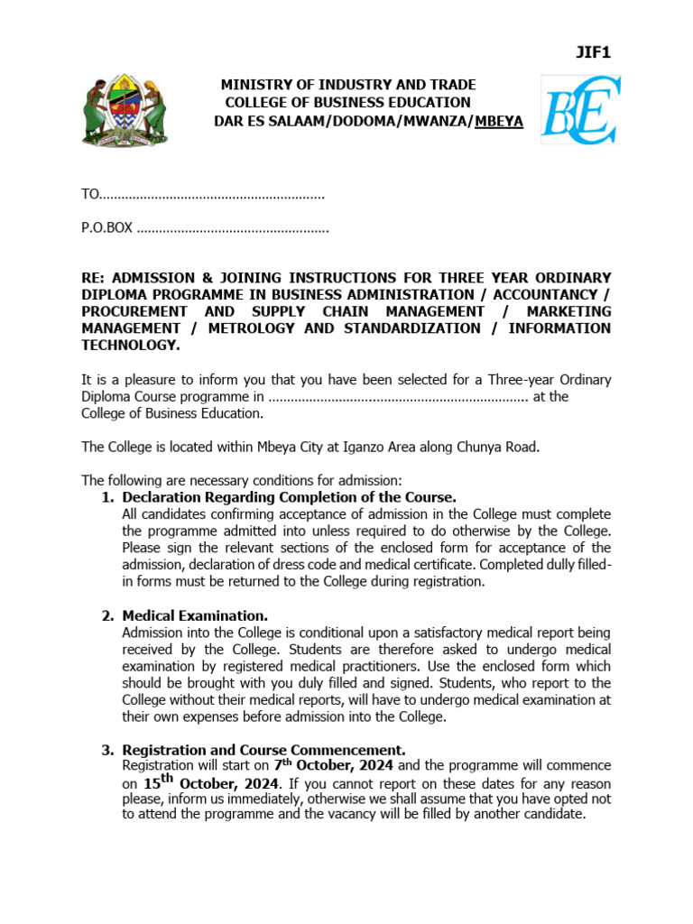 Joining Instruction 18062024 08 38 | PDF