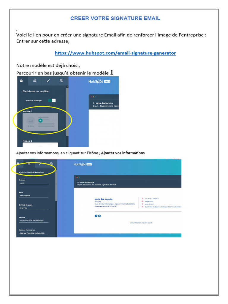 CREER VOTRE SIGNATURE EMAILjuin 2023 | PDF