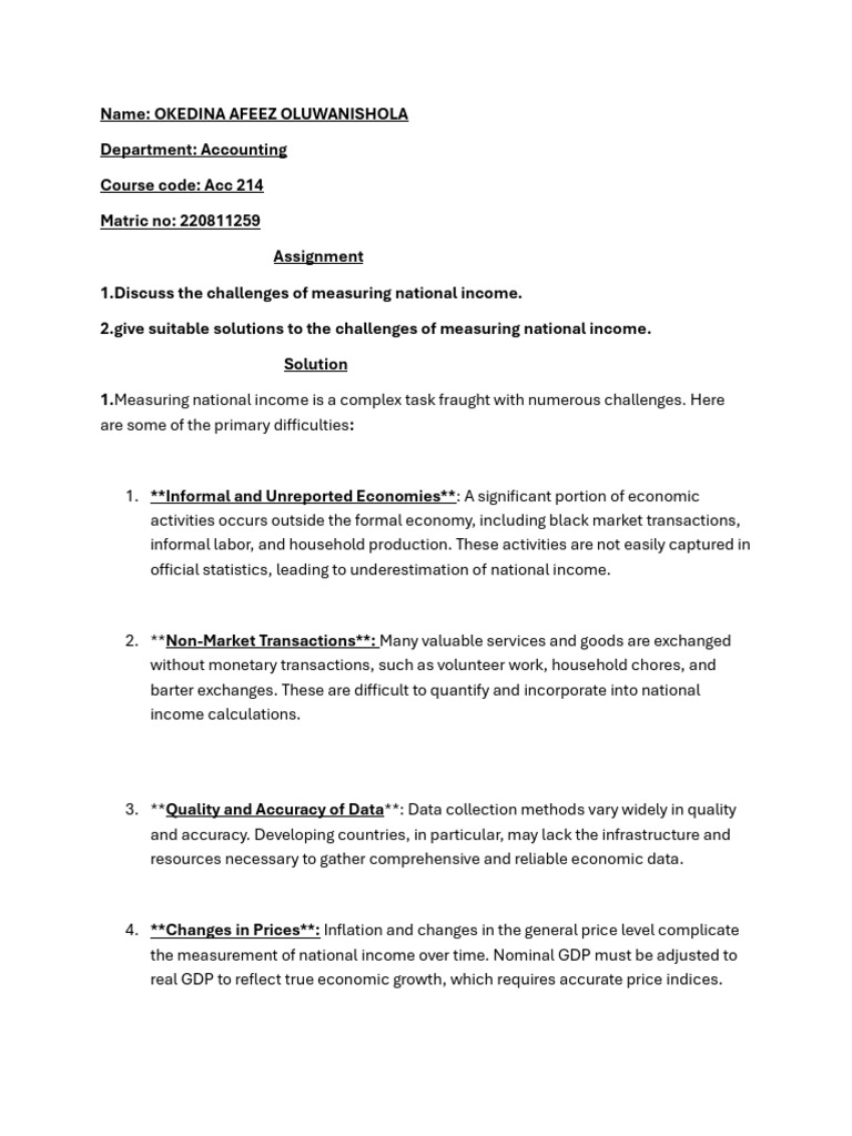 Acc 214 Assignment Pdf Gross Domestic Product Finance Money