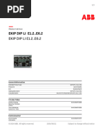 ABB 1SDA074172R1 Ekip Supply Data Sheet | PDF | Electrical Engineering | Electricity