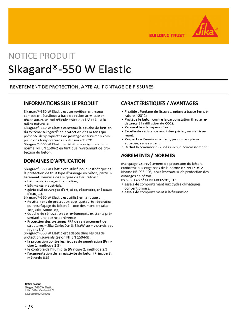 Sikagard 550 W Elastic | PDF