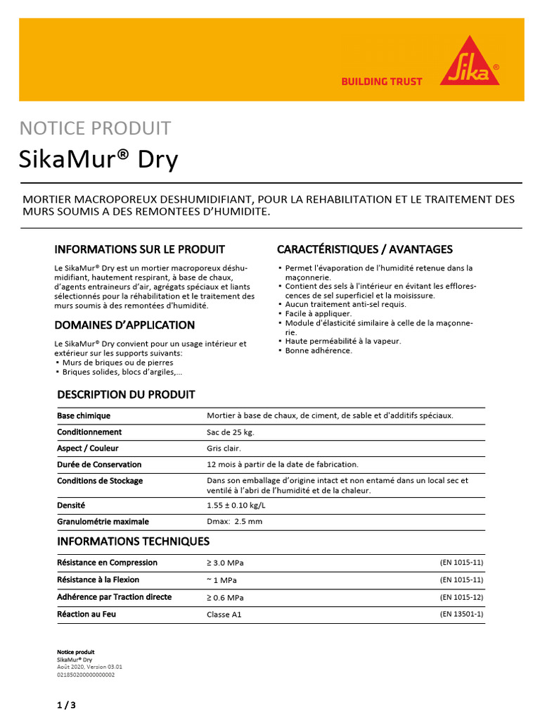 Sikamur Dry | PDF