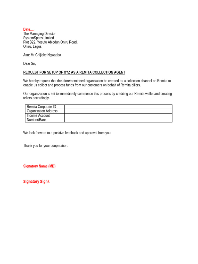 Agency Request Form | PDF