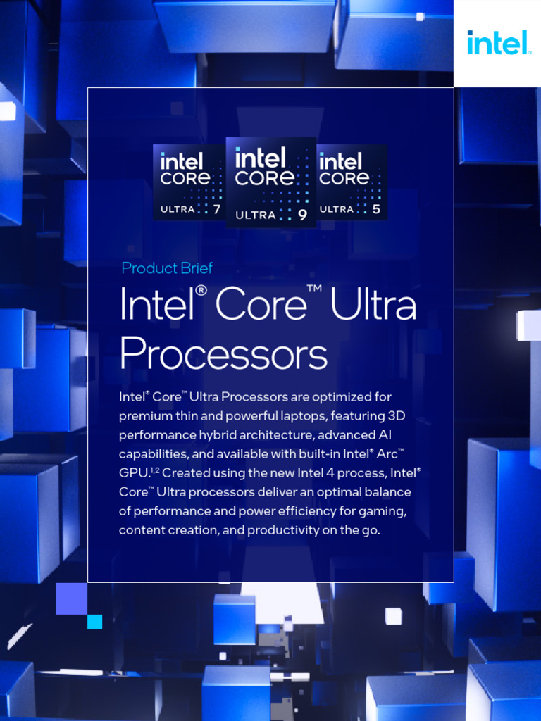 Core Ultra Series 1 Product Brief | PDF