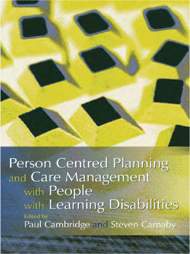 Person Centered Planning and Care Management With People With Learning ...