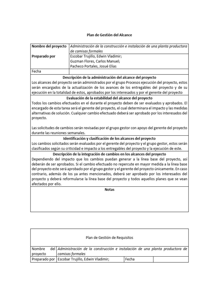 Doc8_Plan_de_Gestion_Del_Alcance_1 | PDF