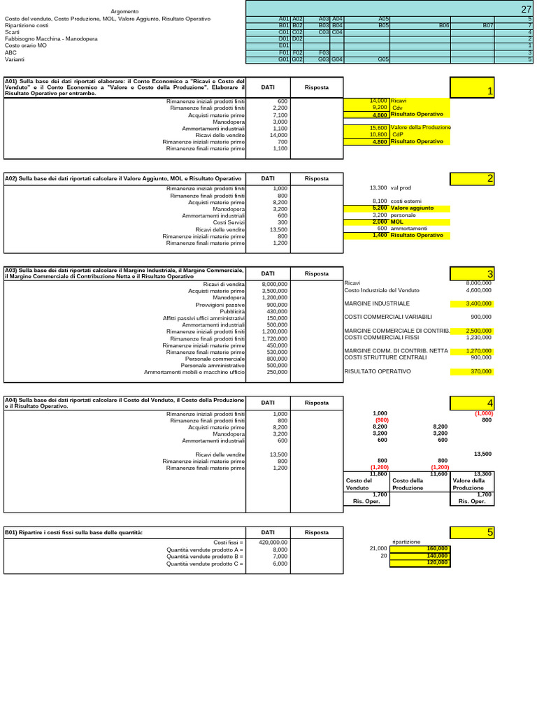 Esercizi Per Compito | PDF