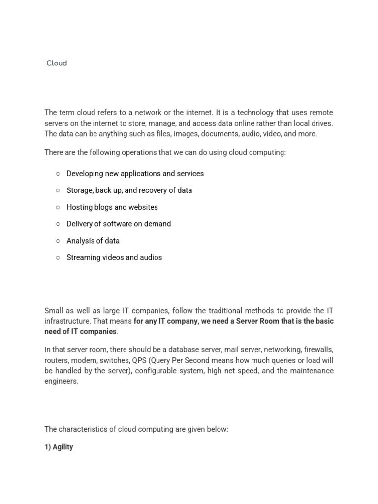 unit 2 IOT cloud (2) | PDF