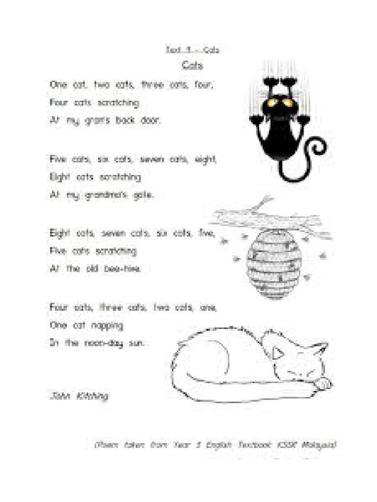 Cats Poem | PDF