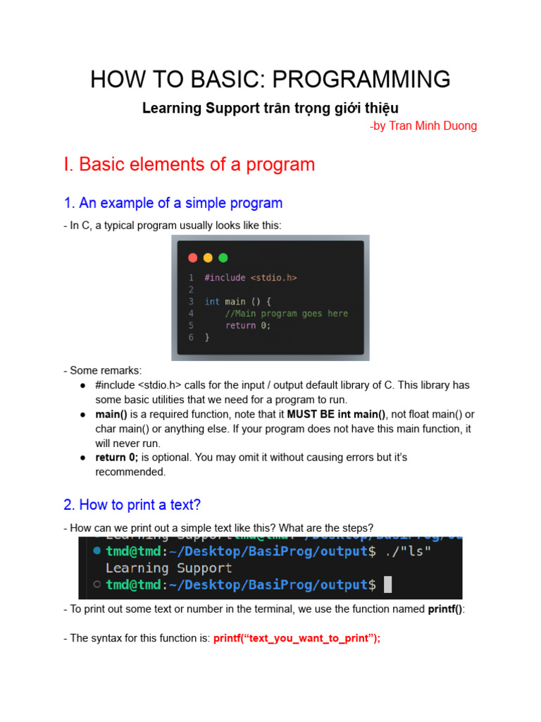 (LS) Basic Programming | PDF