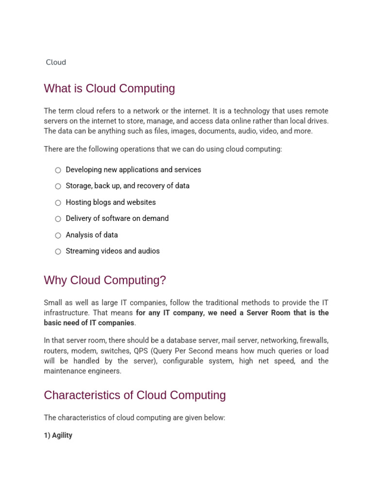 Unit 2 IOT Cloud | PDF