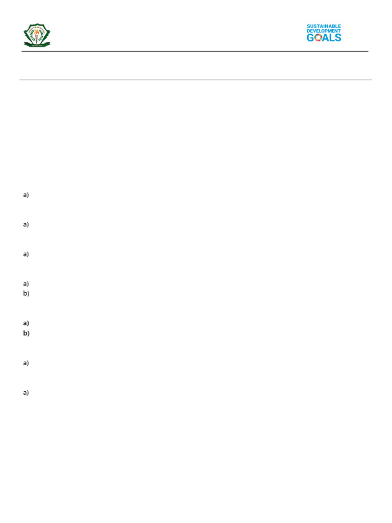 Gfs SST Final Term Class 8 (2021-22) - New 40 Marks | PDF