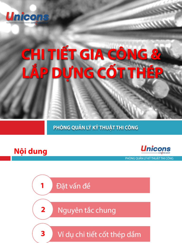 Unicons - Cong Tac Cot Thep | PDF