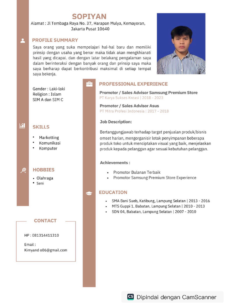 CV Sopiyan VGC 2 | PDF