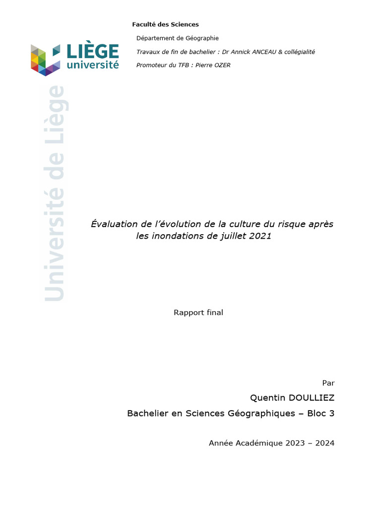 TFB - Inondations 2021 | PDF | Science & Mathematics